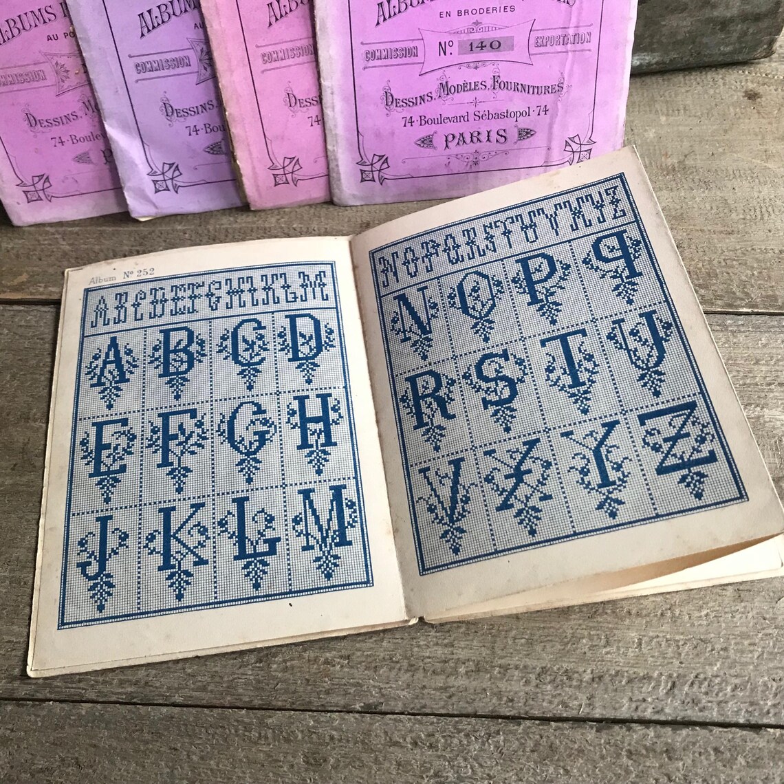 1900s French Embroidery Pattern Booklet, Paris, Maison Sajou, Broderies ...