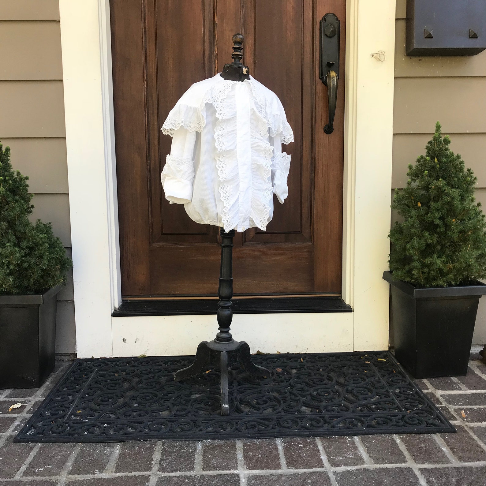 19th C Chemise Boys Ruffle Shirt Lace Hand Sewn Regency Ruffle | Etsy