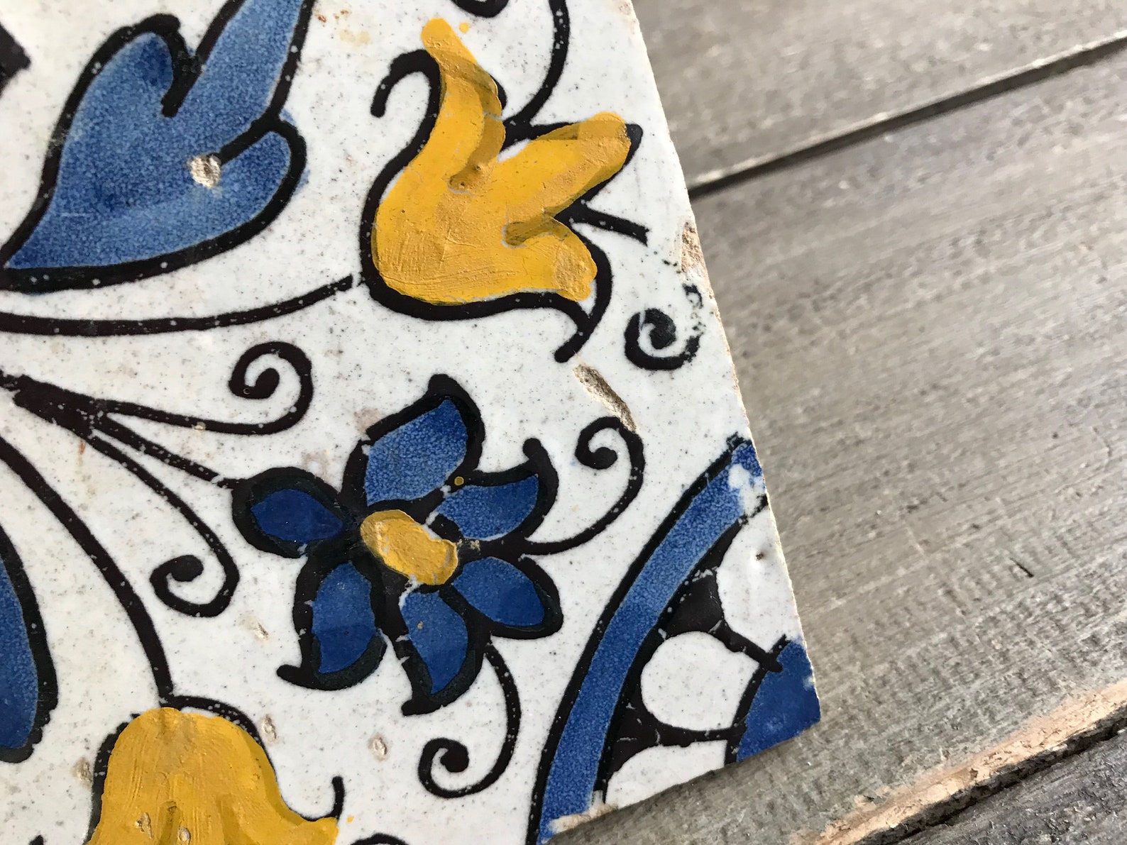 French Tile Frieze Terracotta Pottery Tiles Indigo Blue - Etsy