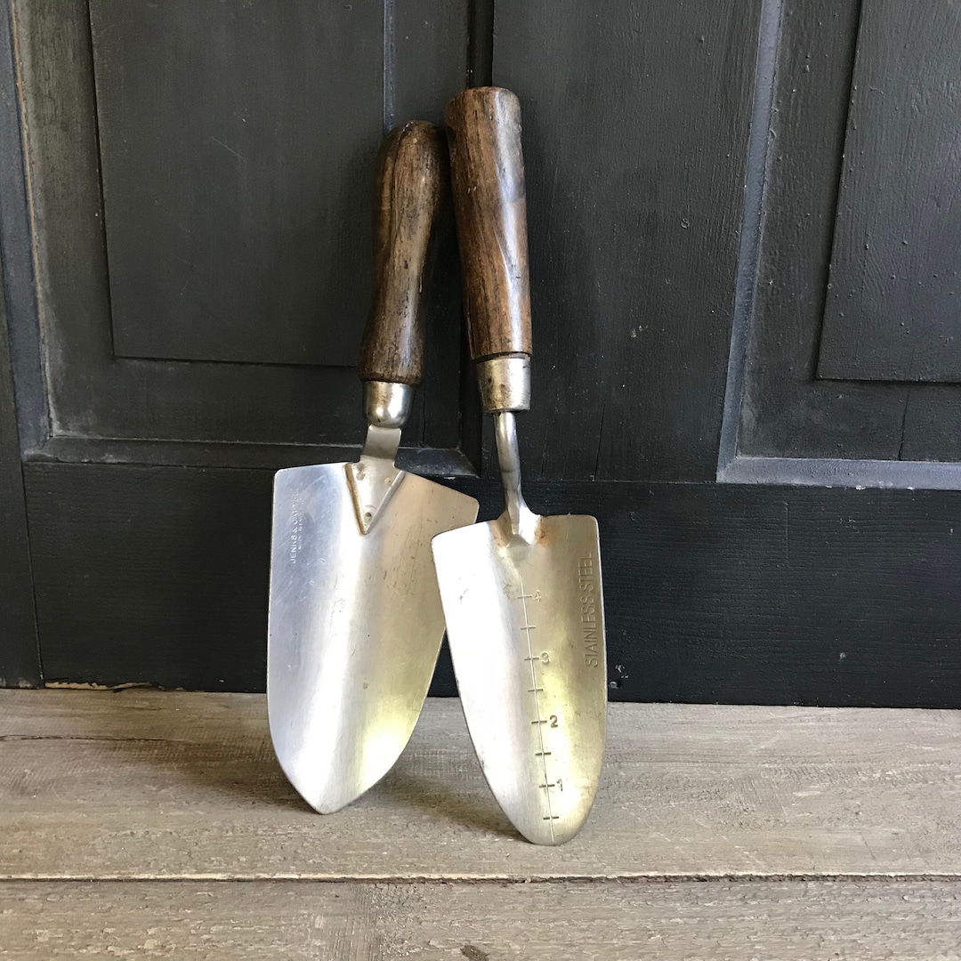 Buy 1 English Wood Garden Trowel, Made in England, Stainless Steel ...