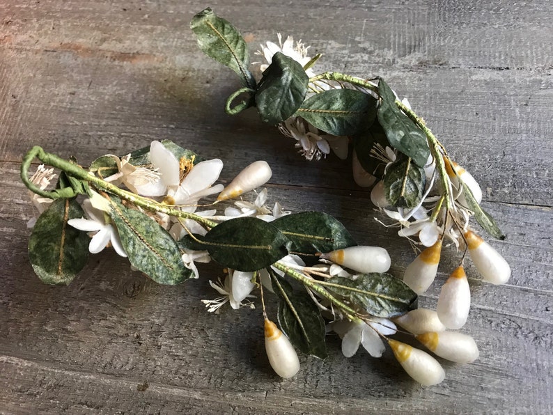French Floral Bridal Sprays, Wedding Spray Tiara, Crown, Couronne, Wax ...