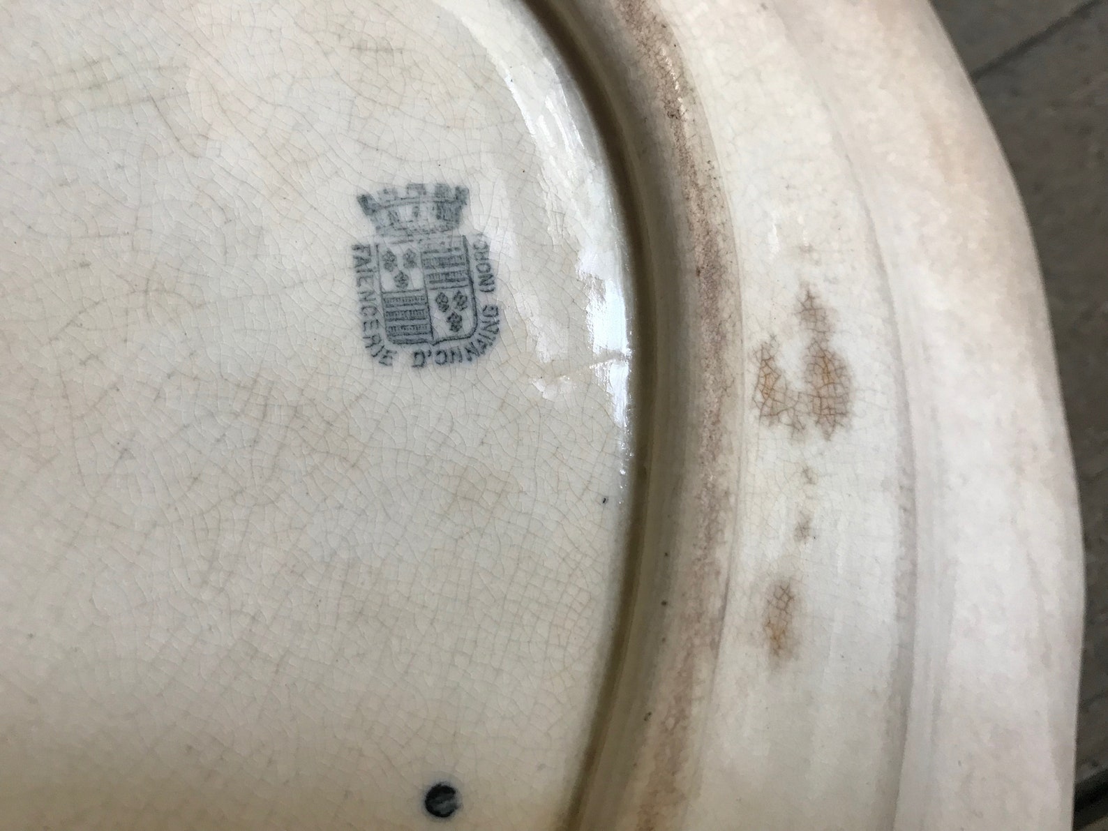 French Indigo Harvest Platter Indigo Blue Faïence Stoneware | Etsy