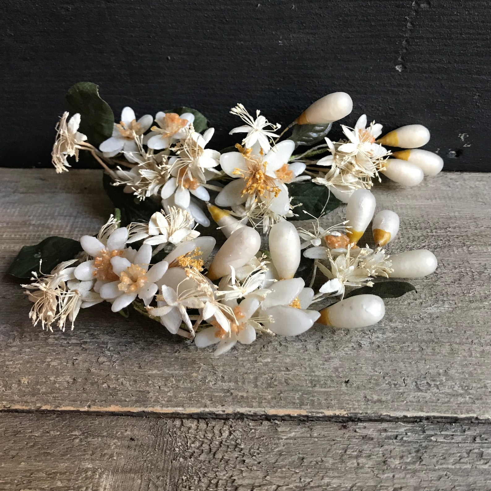 French Floral Bridal Sprays, Wedding Spray Tiara, Crown, Couronne, Wax ...