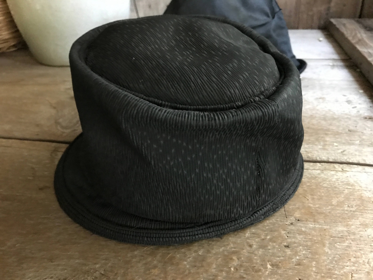 1920s French Cloche Hat Black Chiffon Pleated Textured - Etsy