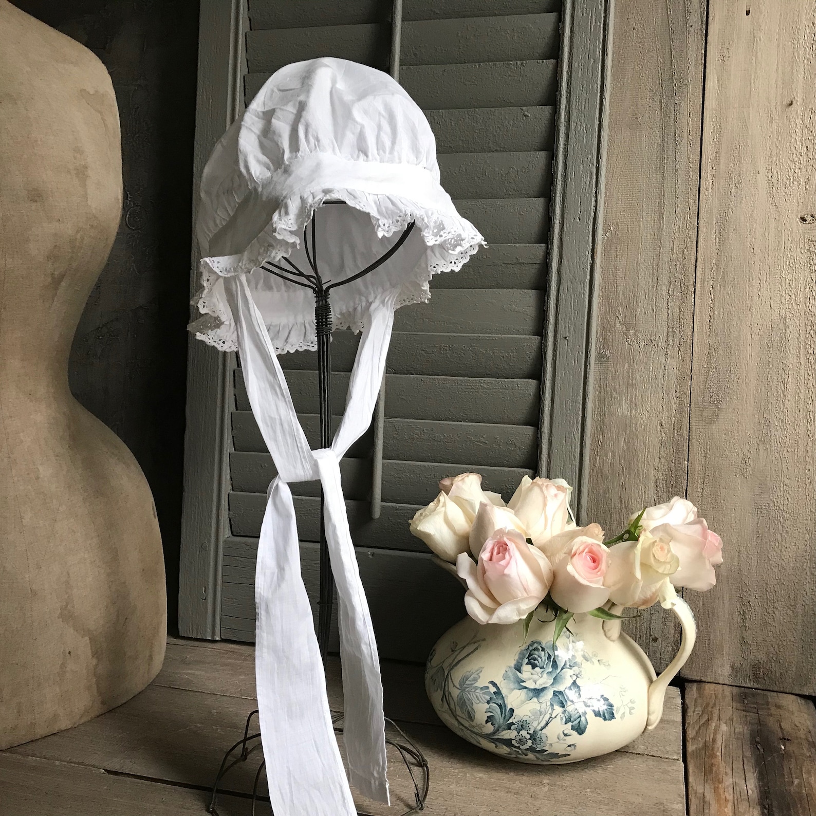 1 Antique French Maids Cap Bonnet Hat Victorian Edwardian - Etsy