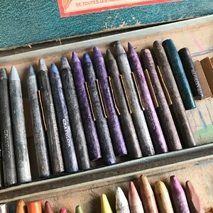 French Crayons, Original Box, Sketching Crayons, Made in France, Art ...