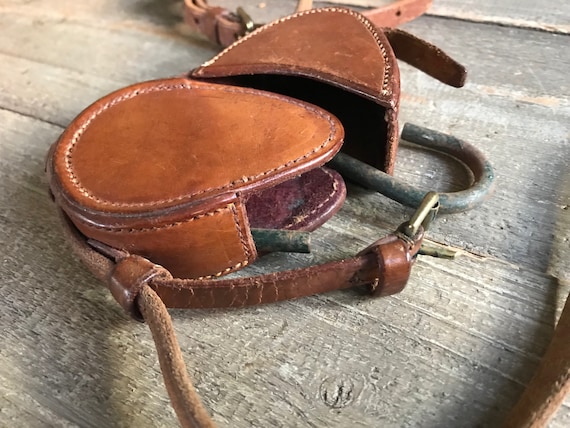 Leather Compass Case, English Military, Adjustable Le… - Gem