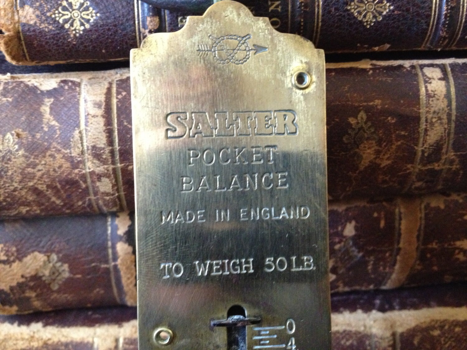 Salter Fish Scale 50 LB Made in England Brass Pocket Balance - Etsy