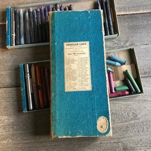 French Crayons, Original Box, Sketching Crayons, Made in France, Art ...