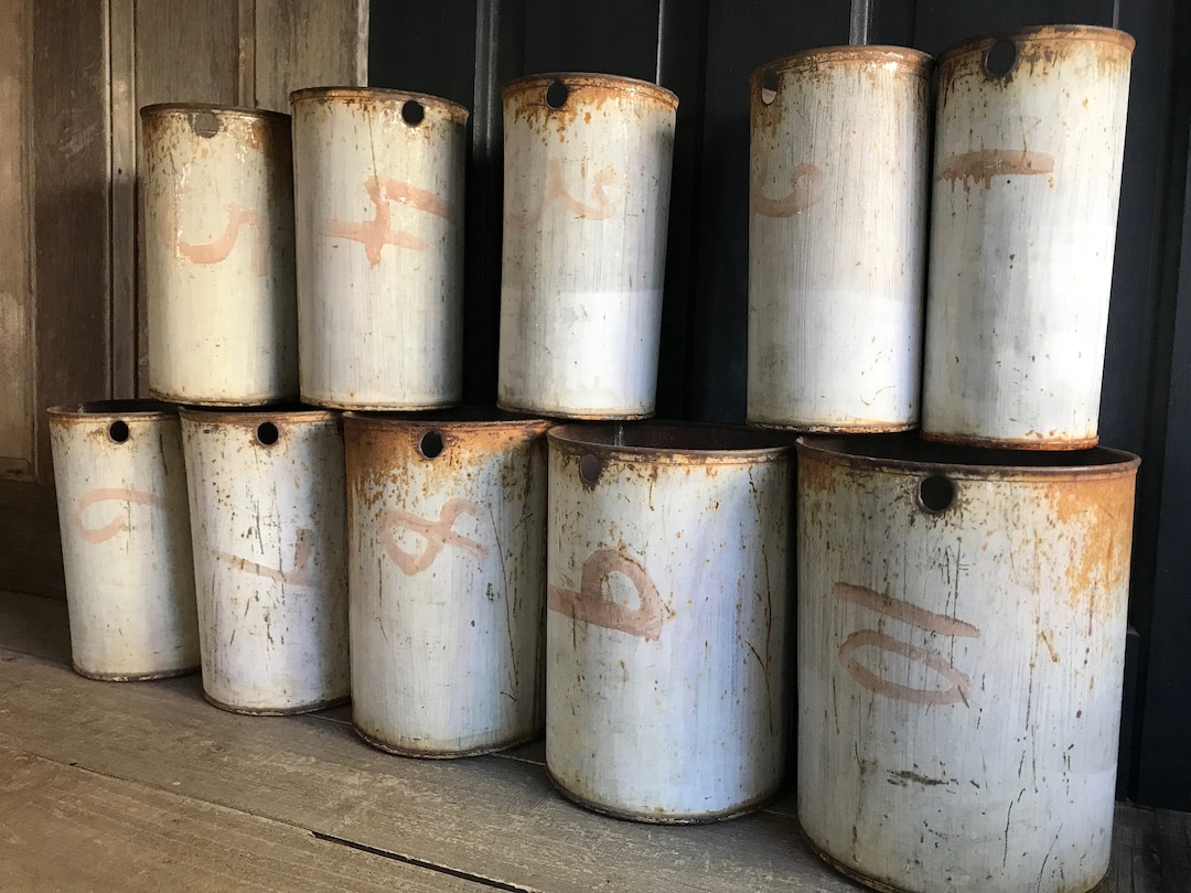 1 Antique Nesting Sap Bucket, Numbered, Garden Vase, Maple Syrup ...