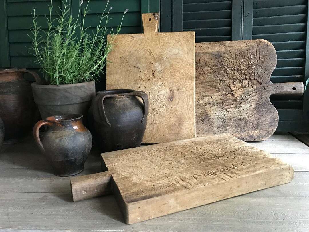 1 French Wood Chopping Board, Large Size, Cutting, Serving, Rustic ...