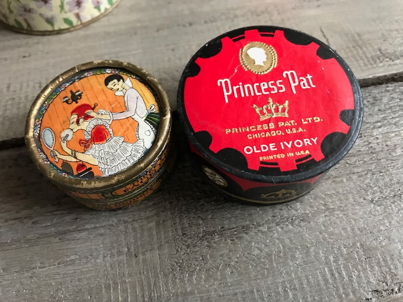 1920s Dusting Face Powder Box Art Deco Art Nouveau Litho - Etsy