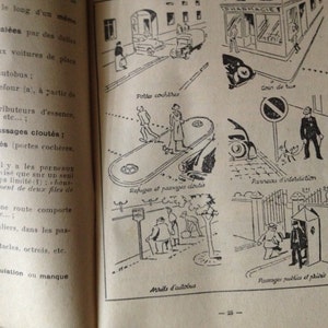 1954 Paris, French Road Code Rules Book Illustrations - Etsy