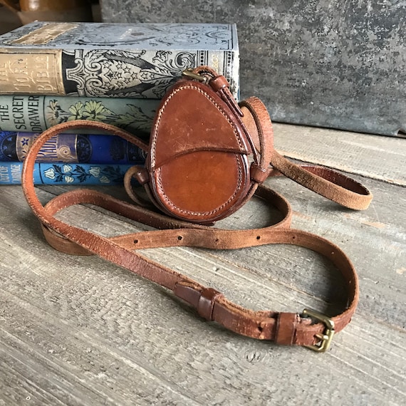 Leather Compass Case, English Military, Adjustable Le… - Gem