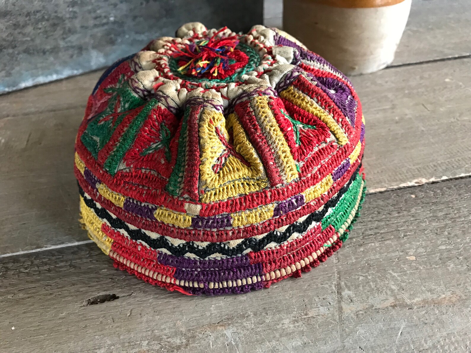 Ethnic Artisan Crafted Embroidered Hat Beanie Skull Cap - Etsy