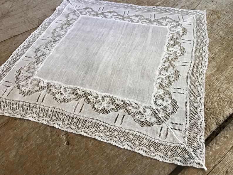 Madeira Linen Lace Bridal Hanky Handmade White Handkerchief | Etsy