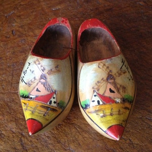 Holland Handpainted Clogs Souvenir Wooden Clogs Dutch Shabby Decor - Etsy