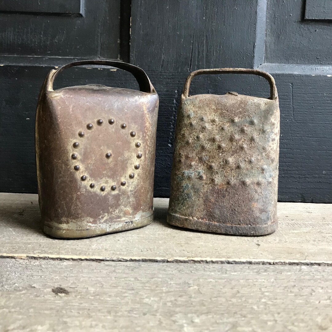 Antique French Cow Bell Iron Metal Primitive French Farmhouse, Sold by ...