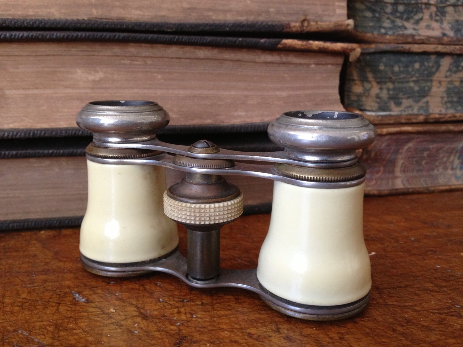 Antique Copper Brass Silver Enamel Opera Glasses Miniature - Etsy