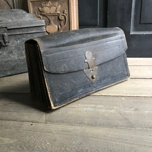 19th C French Document Case, File Box, Brass, Expandable File, Invoice ...