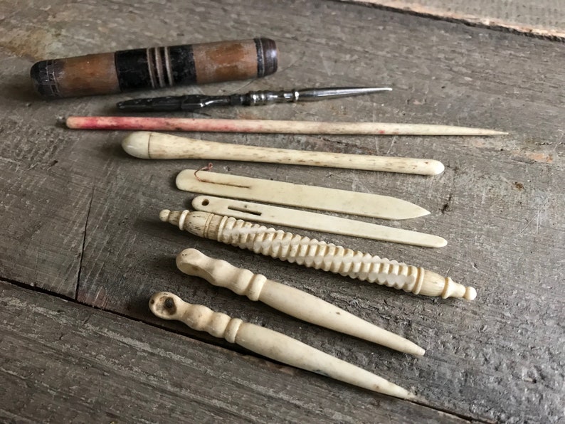 Antique Needle Collection Treen Turned Wood Needle Case - Etsy