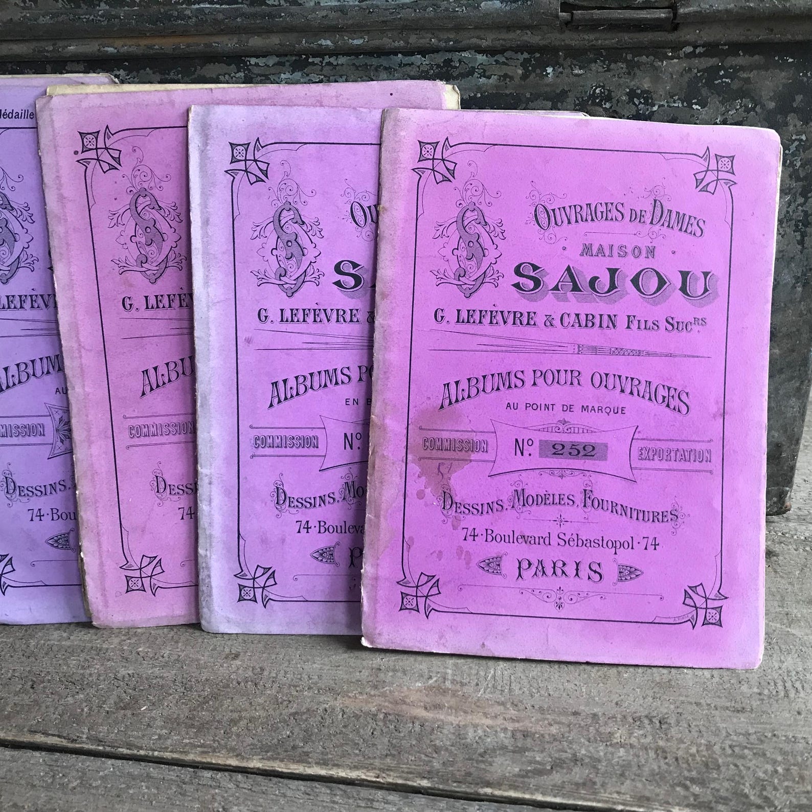 1900s French Embroidery Pattern Booklet, Paris, Maison Sajou, Broderies ...
