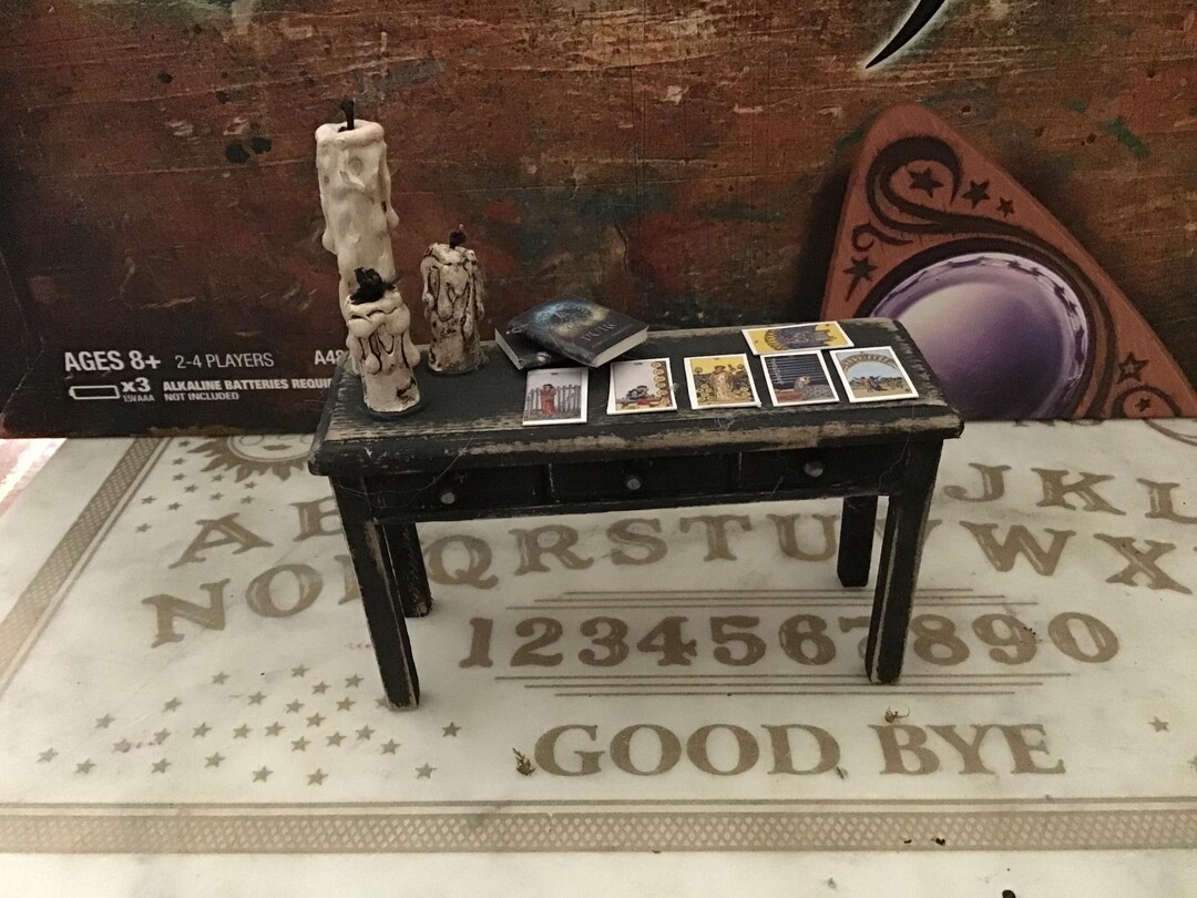 Witch Desk All Ready Laid Out With Tarot and Books - Etsy