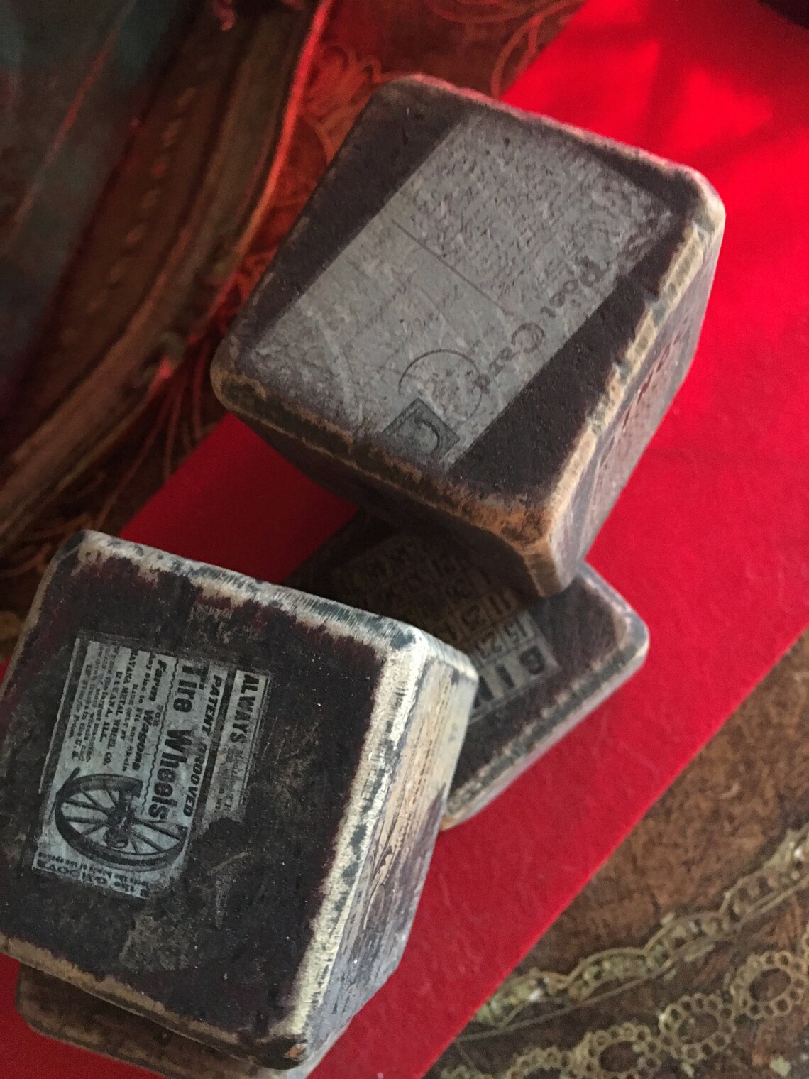 Vintage Blocks, French Country Blocks, Distressed Black With Images ...