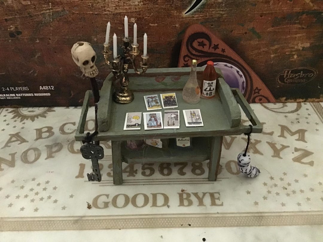 Witch Desk All Ready Laid Out With Tarot and Books - Etsy