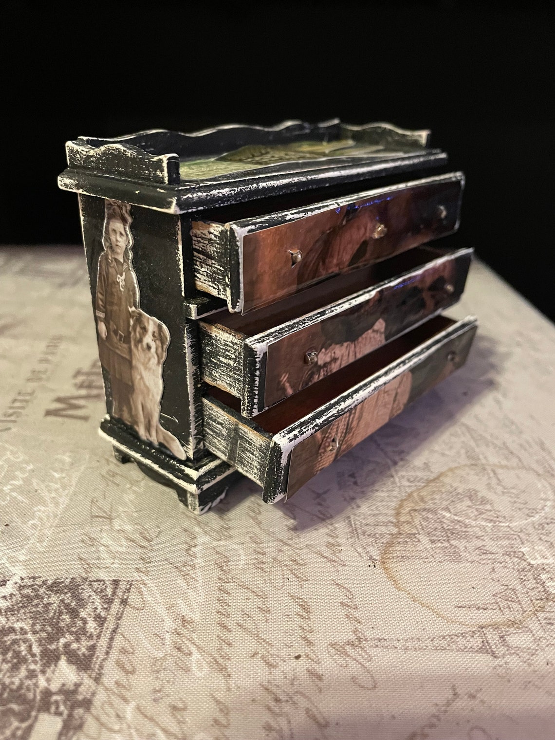 Miniature Haunted House Furniture, Pumpkin Kids, Scary Kids, Drawers ...