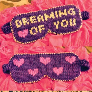 Eye Candy KNITTING PATTERN INSTRUCTIONS Reversible Knitted Eye Mask ...