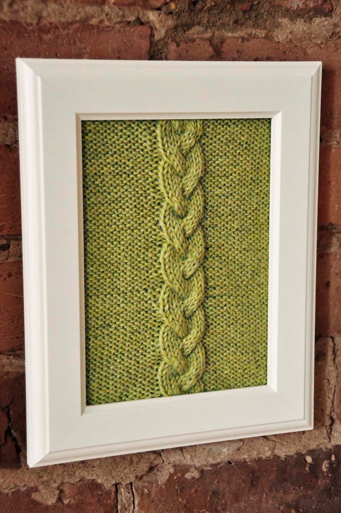 Cable Panels Knitted Wall Art KNITTING PATTERN INSTRUCTIONS Framed ...