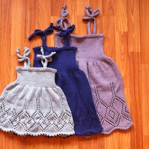 Wild Irises Girls Lace Dress Knitting Pattern and LK150 Machine ...