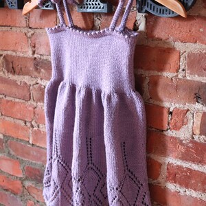Wild Irises Girls Lace Dress Knitting Pattern and LK150 Machine ...