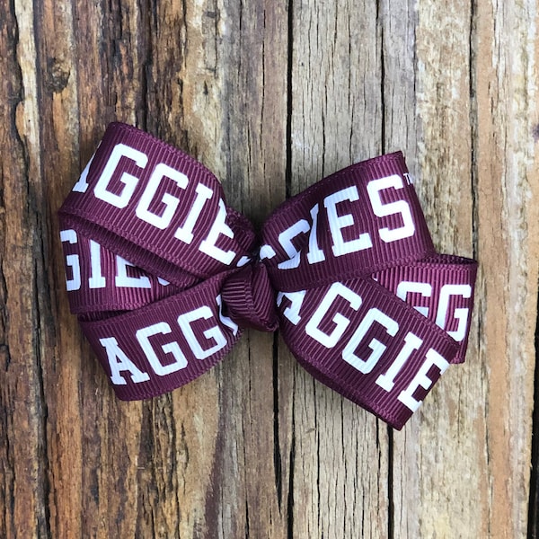 Maroon Hair Bow - Etsy