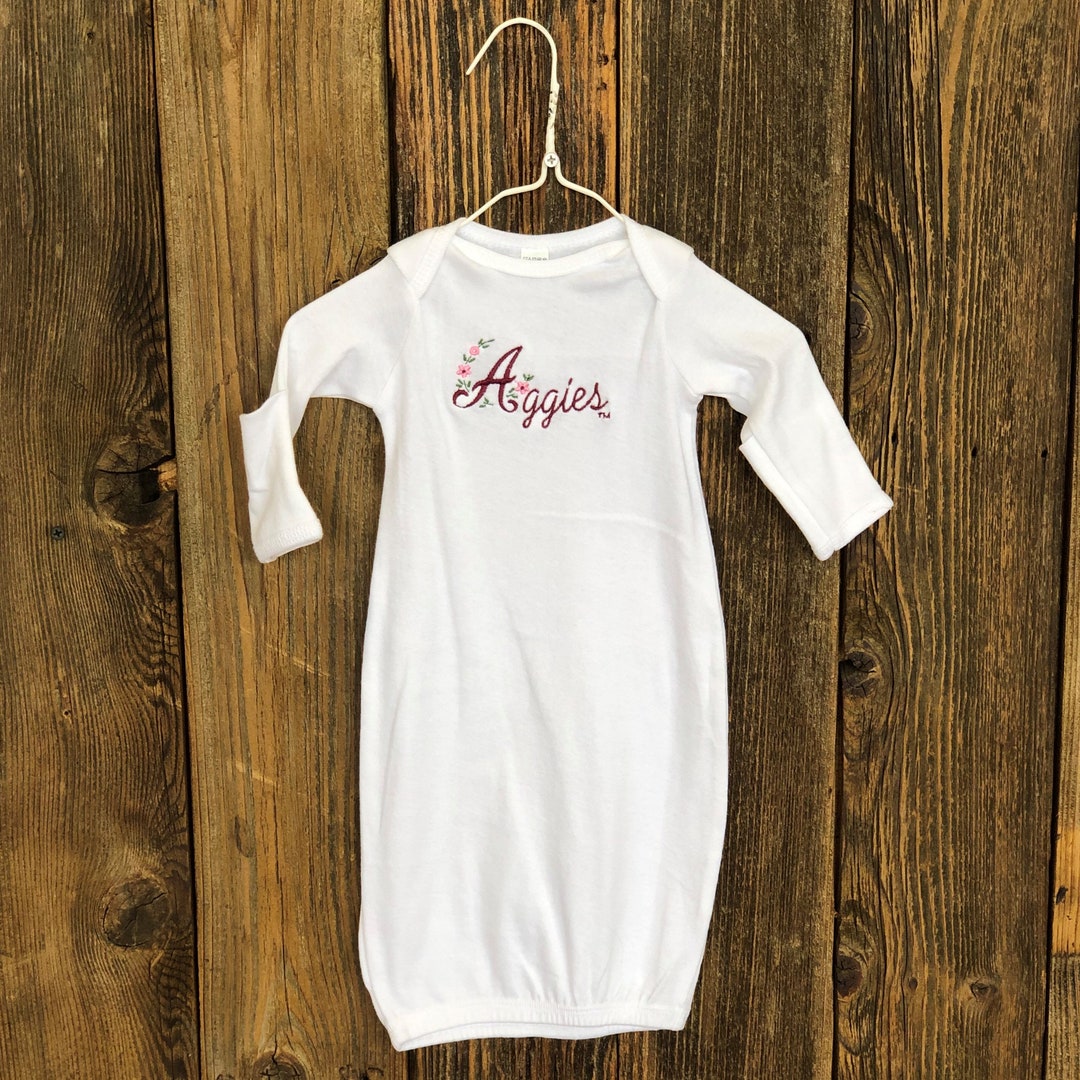 Texas A&M Aggie Flower White Gown - Etsy