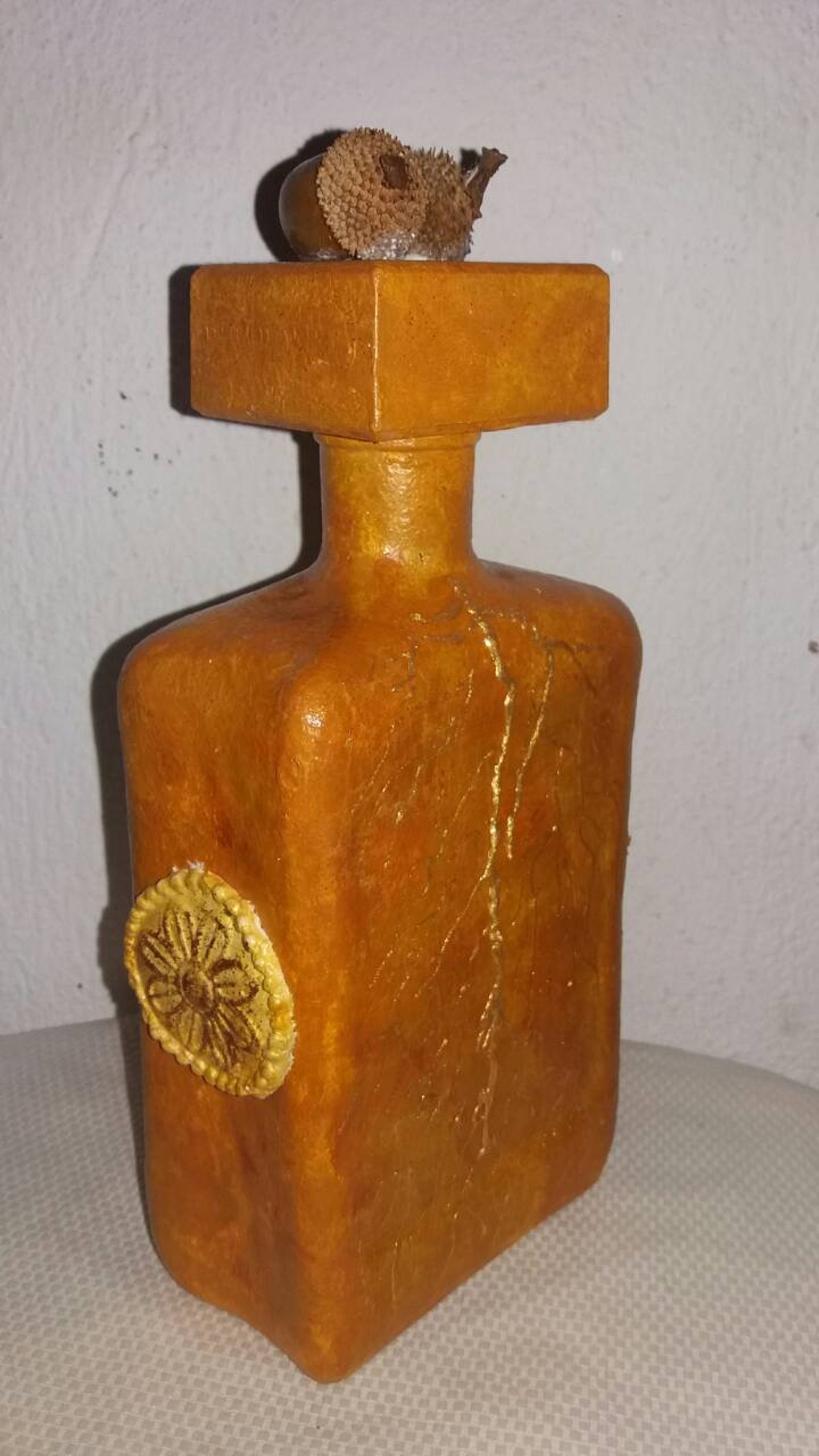 Zeus Olympian Greek God of Power Decoupage Bottle Decorated - Etsy