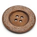 1 Extra Large Wooden Button - 2 3/8 Inch - 6cm - Wood Buttons ...