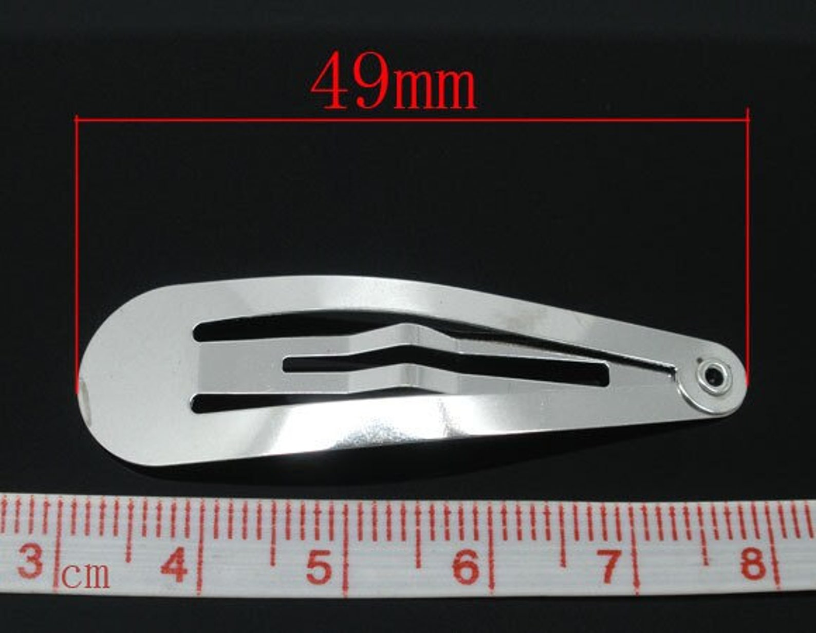 10 Snap Hair Clips Silver Hair Clip Accessories for Hair - Etsy