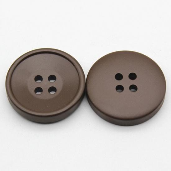 Brown Acrylic Buttons - Large Matte Buttons - 30mm - 4 Hole - Resin ...