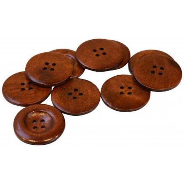 Wooden Button - Etsy