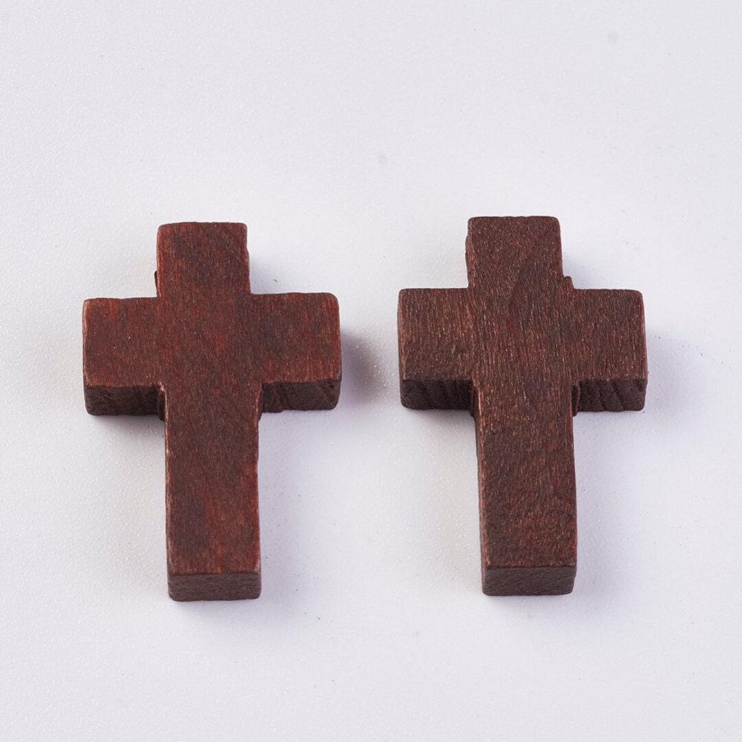 Wood Cross Pendant, Brown, Wood Cross, Easter Crafts, Small Wood Cross ...