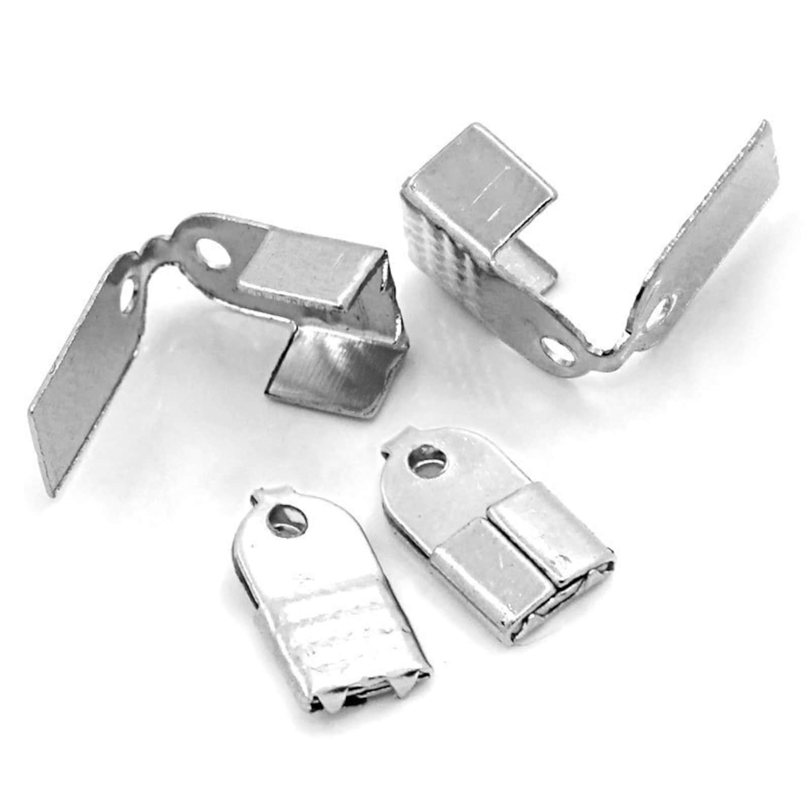 50 Silver End Caps Bead 11mm X 6mm 3/8 X 2/8 | Etsy