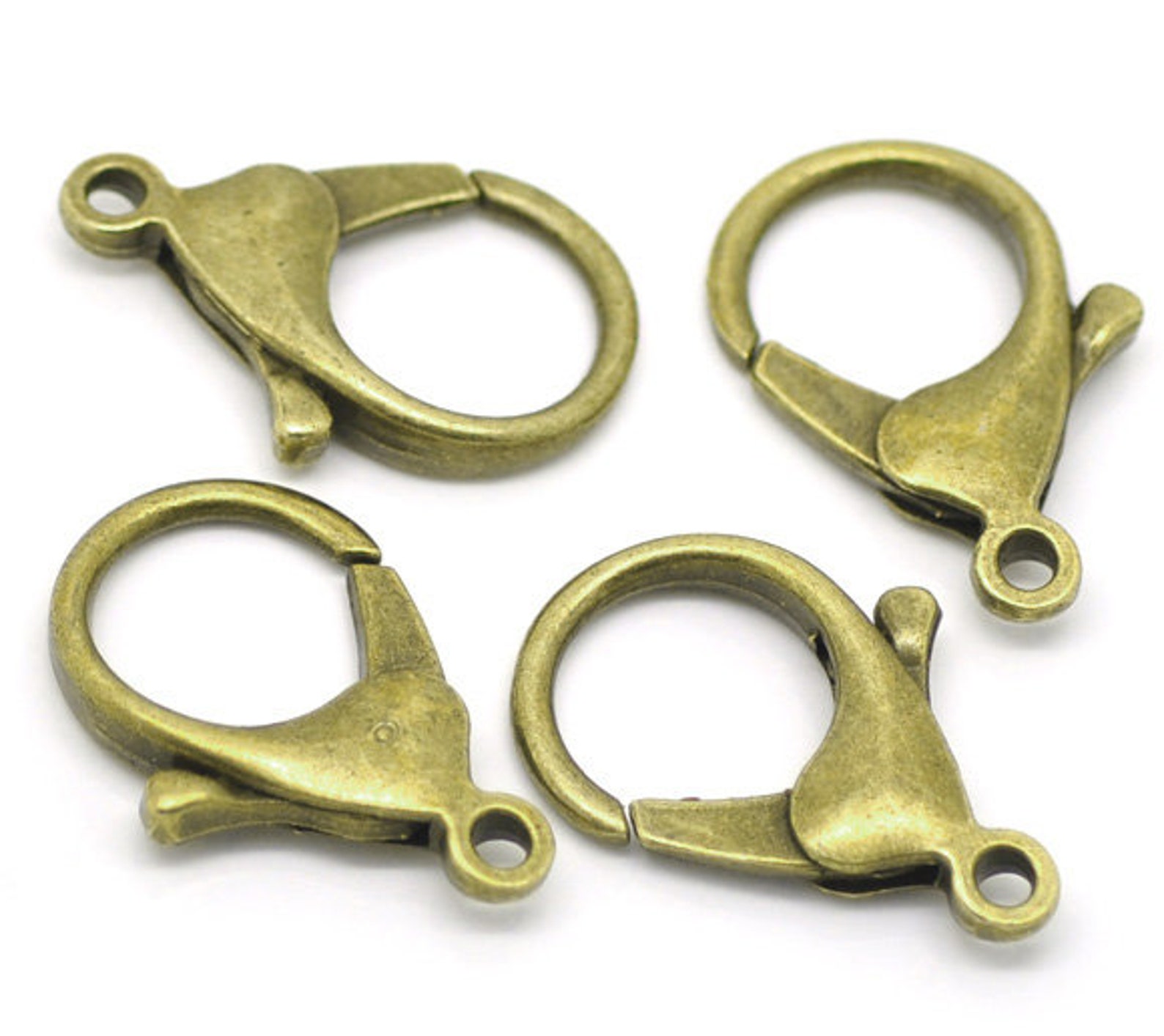 Extra Large Bronze Lobster Clasps - 35mm X 25mm (approx. 1.5 X 1 Inch ...