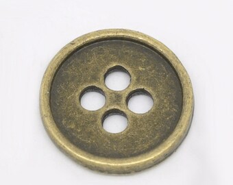 Bronze Metal Buttons | Etsy