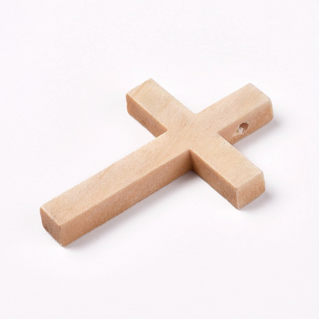 Wood Cross Pendant, Natural, Wooden Cross, Christmas Crafts, Wooden ...