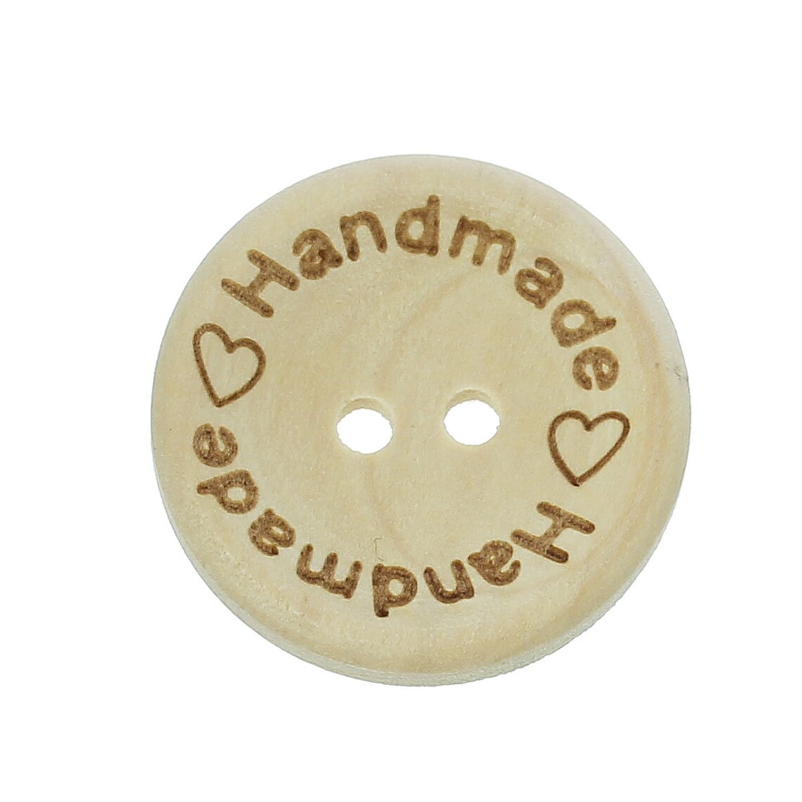 10 Natural handmade Wooden Button 25mm 1 Inch - Etsy