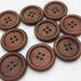 Black Toggle Buttons/ Brown Toggle Button / Natural Wood Buttons / 2 ...