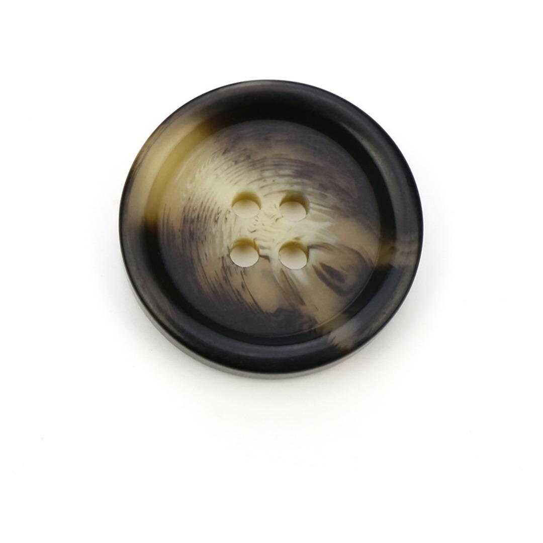 Black Tan Beige Resin Buttons - Marble Effect - 28mm - 1 Inch - 4 Hole ...