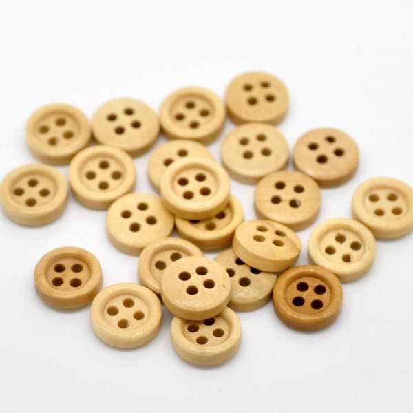 Wood Buttons - Etsy